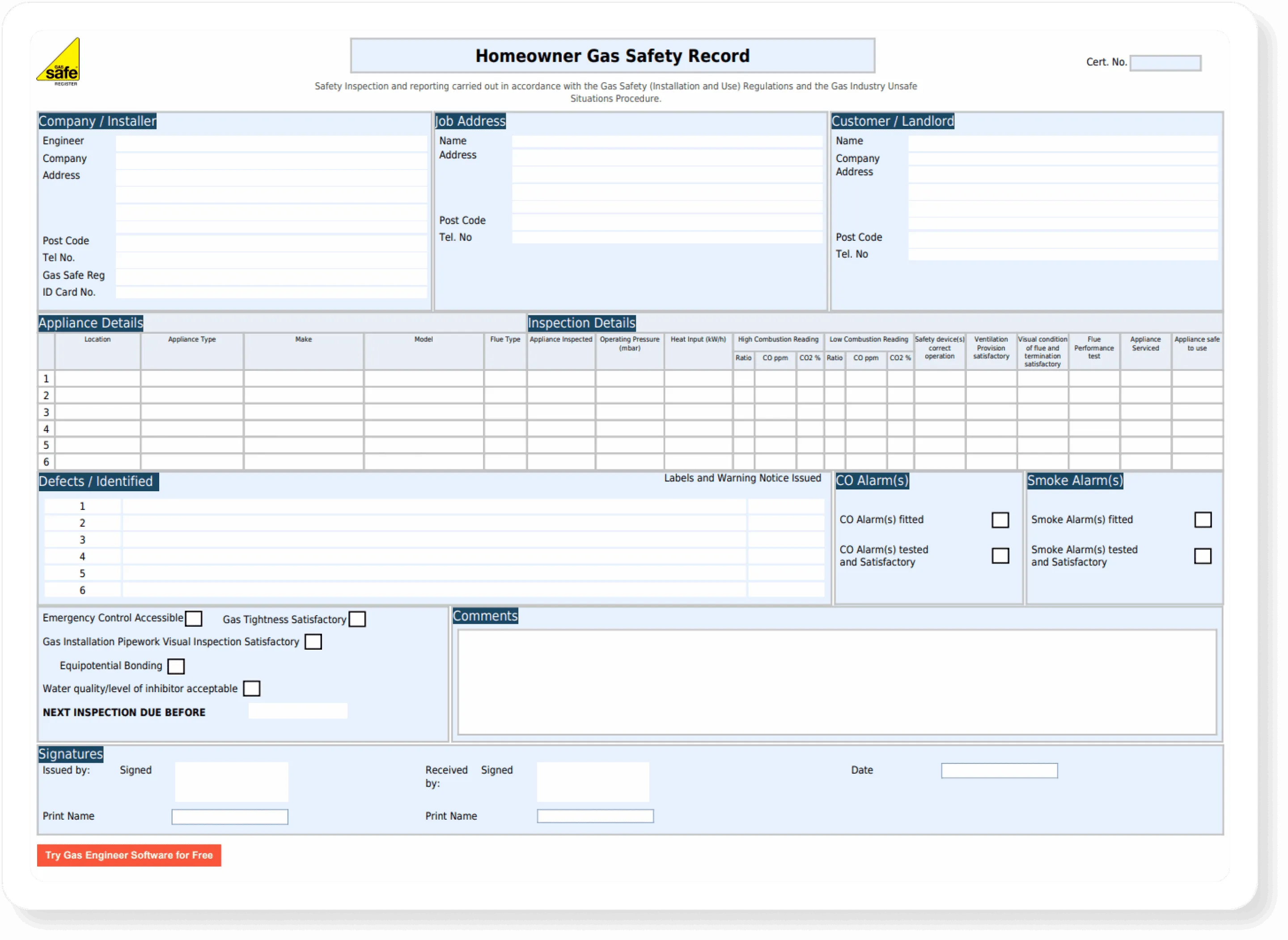 CP12 Gas Safety Certificates – A Complete Guide - Gas Engineer Software