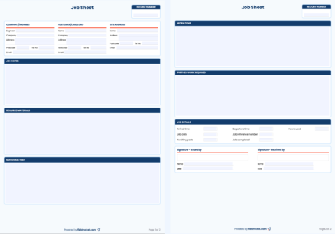 What Makes A Good Job Sheet? - Gas Engineer Software