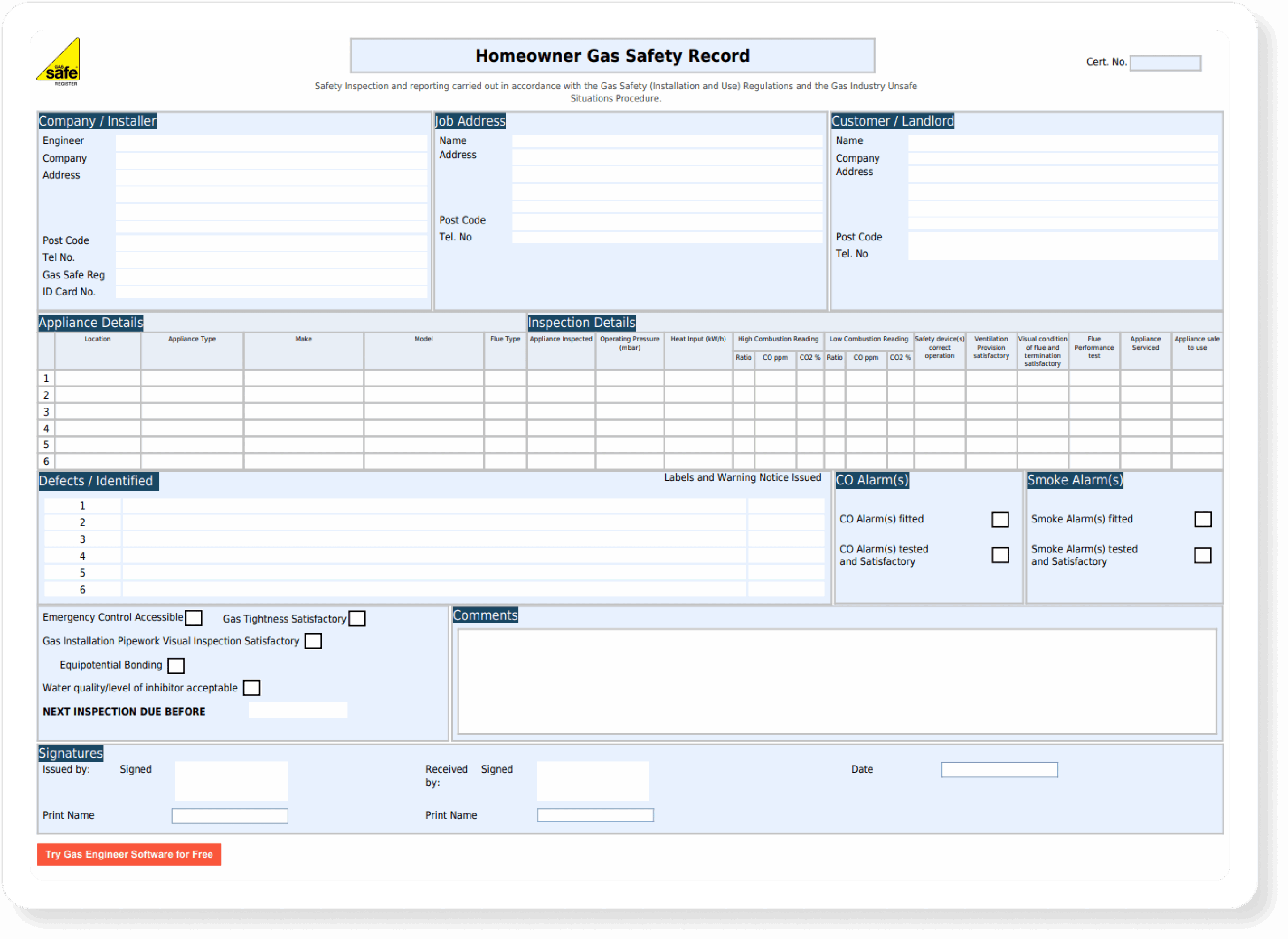 Gas Engineer Software Pricing